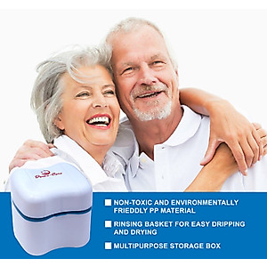 Polident 3 minutes Denture Cleaner 84 Tablets Bundle Dentu-Care Denture Case and Brush | Easy To Maintain Good Clean Full/Partial Dentures Mouthguards | No More Spongy Painful Gums