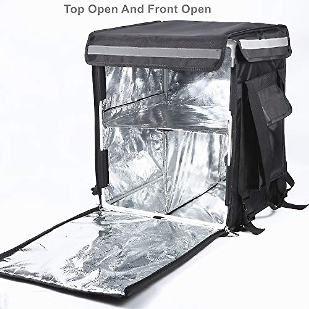 Richway 96L Big Capacity Food Delivery Backpack, Black