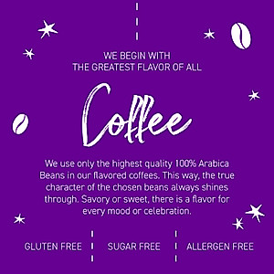 Joffrey's Coffee - Jamaican Me Crazy, Flavored Coffee, Artisan Medium Roast, Arabica Coffee Beans, Caramel, Vanilla, & Coffee Liqueur Flavor, Brew or French Press, Kosher, No Sugar (Whole Bean, 16 oz)