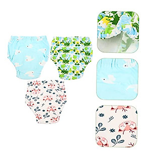 Healeved 6 Pcs Baby Training Pants Toddler Training Pants Newborn Baby Diapers New Born Diapers for Baby Washable Swim Diapers Newborn Swim Swimmers Training Diapers Pants Diaper for Baby