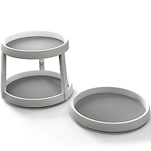 SimpleHouseware 2 Tier Turntable Lazy Susan Spice Organizer