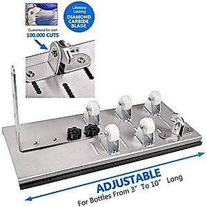 Bottle Cutter & Glass Cutter Kit, for Cutting Wine Bottle or Jars to Craft Glasses