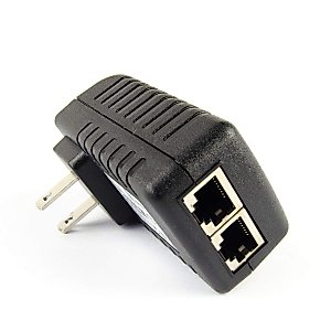 DSLRKIT Gigabit 48V 30watt PoE Injector Adapter Power Over Ethernet 802.3at af 1000Mbps