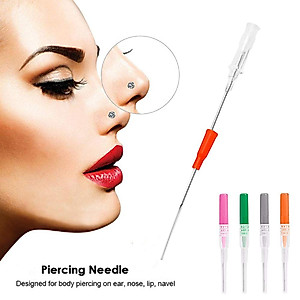 Piercing Needles - Tazay 8PCS Mixed 14G 16G 18G 20G Ear Nose Piercing Needles IV Catheter Needles for Piercing Sterilised Body Tattoo Piercings Tool for Piercing Supplies Piercing Kit (Mixed)