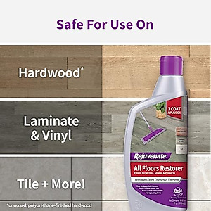 Rejuvenate All Floors Restorer and Polish Fills in Scratches Protects & Restores Shine No Sanding Required