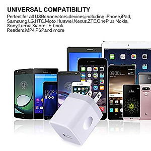 Single USB Wall Charger,TePoo 2 Pack 1A 5V One Port Plug Power Adapter Charging Block Cube Box Brick for iPhone SE,11 Pro Max/XS/XR/X/8 Plus, Samsung Galaxy S20 S10 S9 Note 10,LG,Android Phone