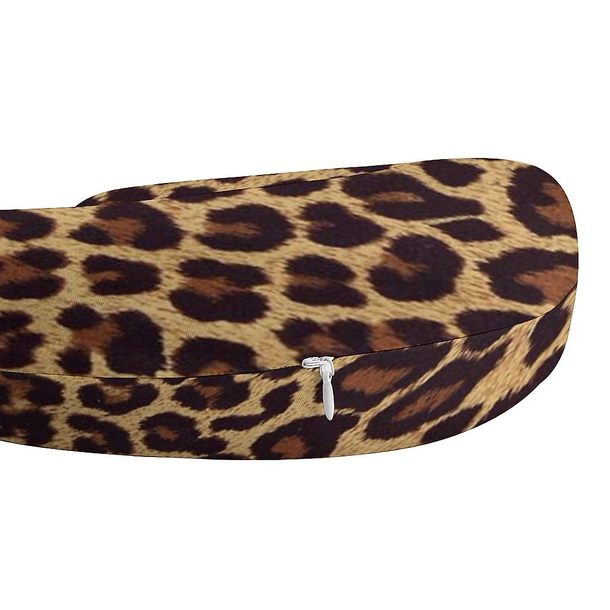 SWEET TANG Memory Foam Travel Neck Pillow U Shaped Pillow Portable Pillows Machine Washable for Travel, Watching Movies, Nap, Office, Driving (Cool Cheetah Leopard Print)