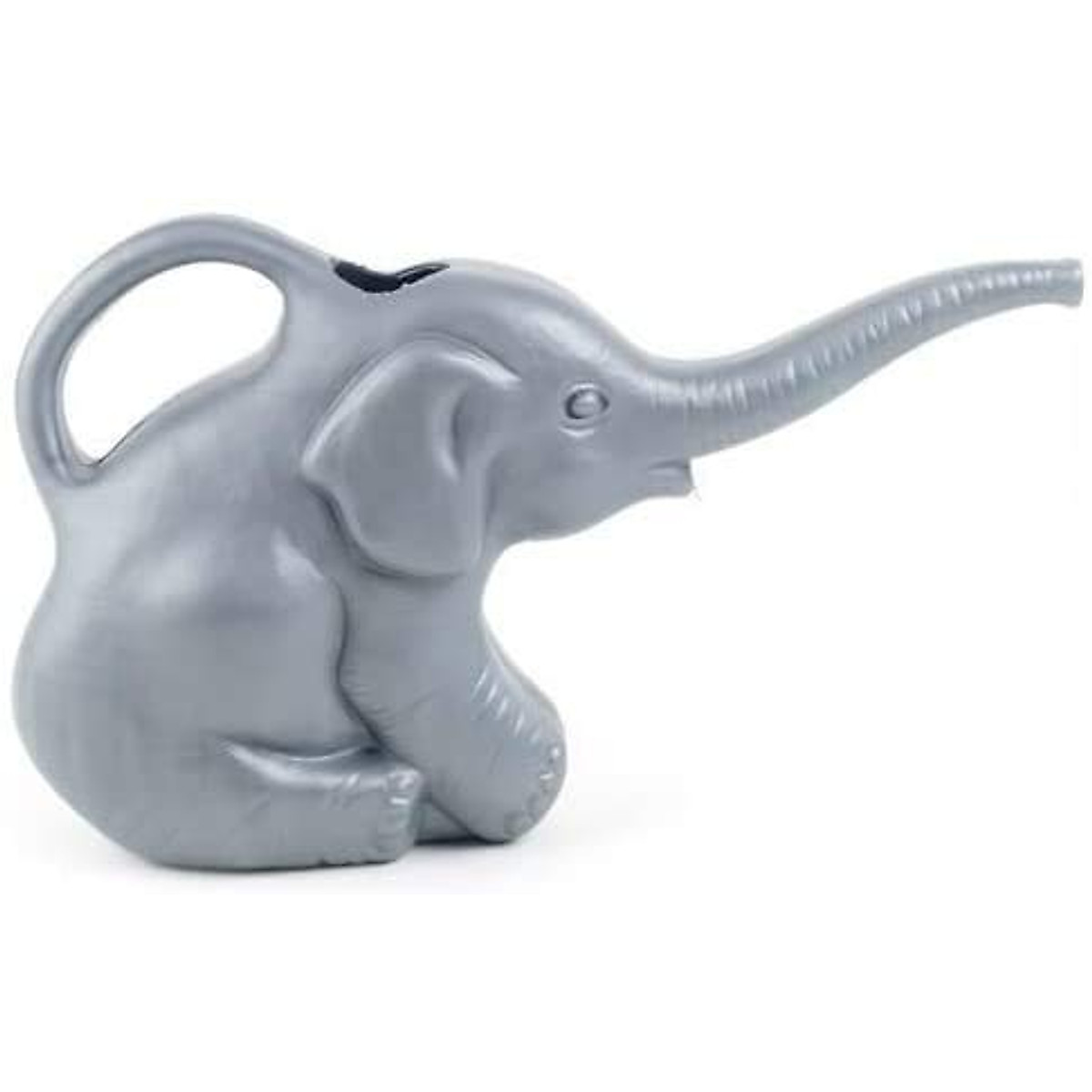 Bangerz Sunz Elephant Watering Can, 2 qts, Novelty Indoor Watering Can, Decorative and Functional Watering Can (63182) 0.5 Gallons, Gray