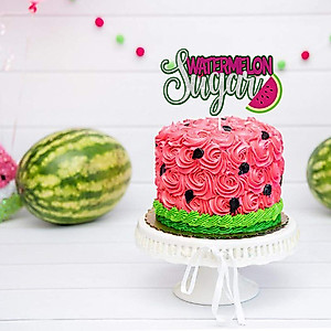 Watermelon Sugar cake topper, Summer Tutti Frutti Birthday Cake Decor, Happy Birthday Hawaiian Kids Party Decorations