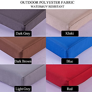 Custom Size Bench Cushion Cover Indoor Window Seat Cushions Non Slip Rectangle Kitchen Settee Pad Slipcovers (only Cover)