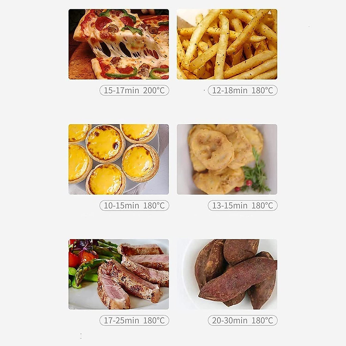 ELEdvb 1500W Air Fryer,Digital Touch Screen Low-Fat French Fries Machine,3QT Cylindrical Multi-Function Oilless Hot Oven with 6 Presets,Preheat and Keep Warm (Red) (Red)