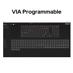 EPOMAKER CIDOO ABM098 1800 Compact VIA Gasket Mount Hot Swap Bluetooth 5.0/2.4Ghz/Type-C Mechanical Keyboard, with Poron Foam, South-Facing LEDs and Metal Knob for Mac/Win(ABM098 Matte Linear Switch)