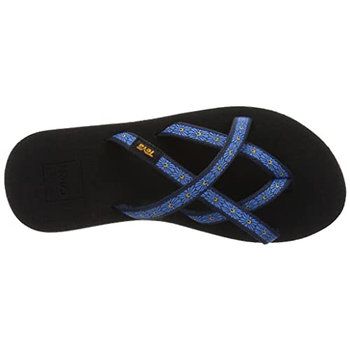 Teva Women's Olowahu Sandal, Flower Loom Navy, 8