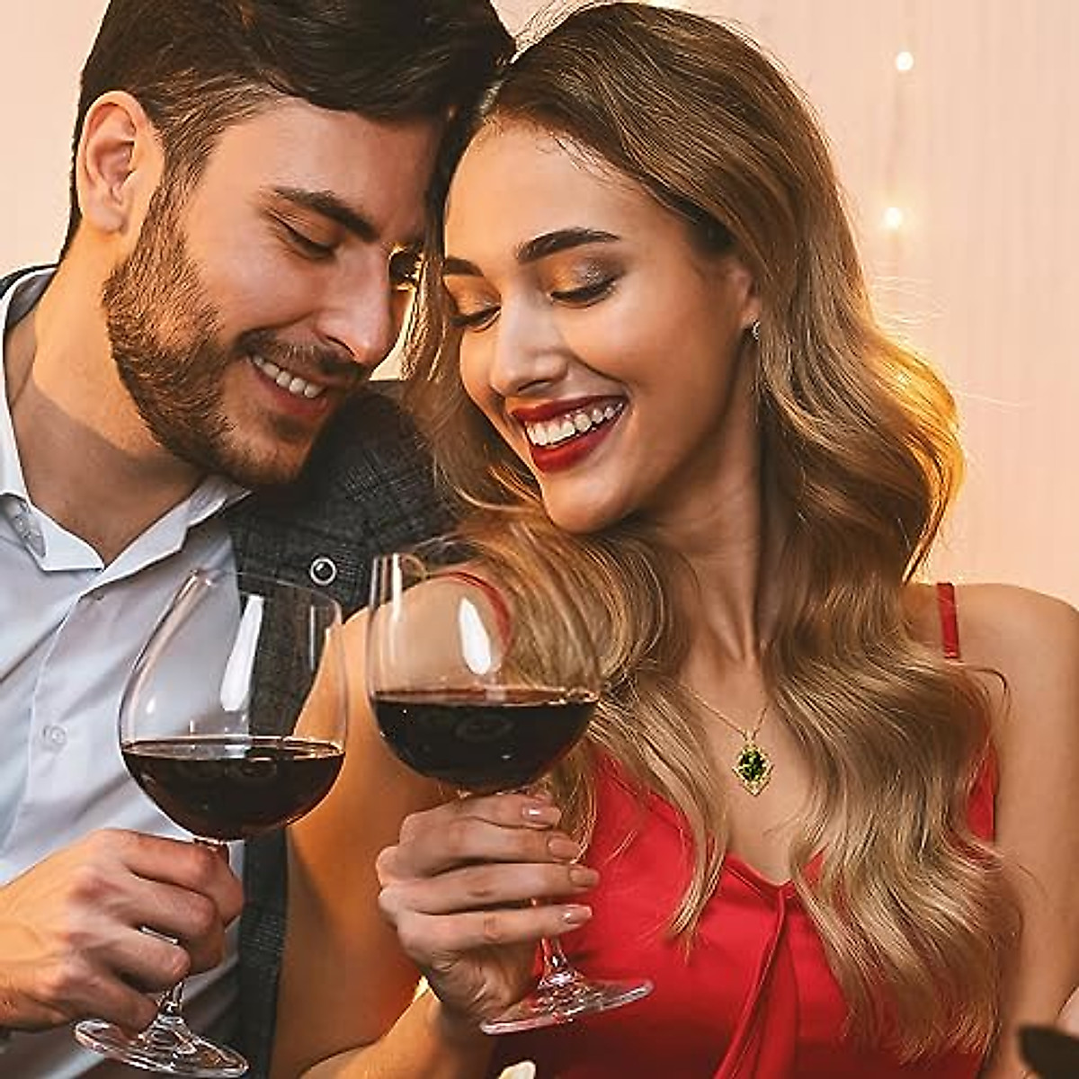 DAZLIME Birthstone Gold Necklace for Women,crystal necklace,Delicate Handmade Vintage Gold Plated pendant necklace, Personalized Jewelry Gifts for Women, Friend, Lover, Mother, Grandmother