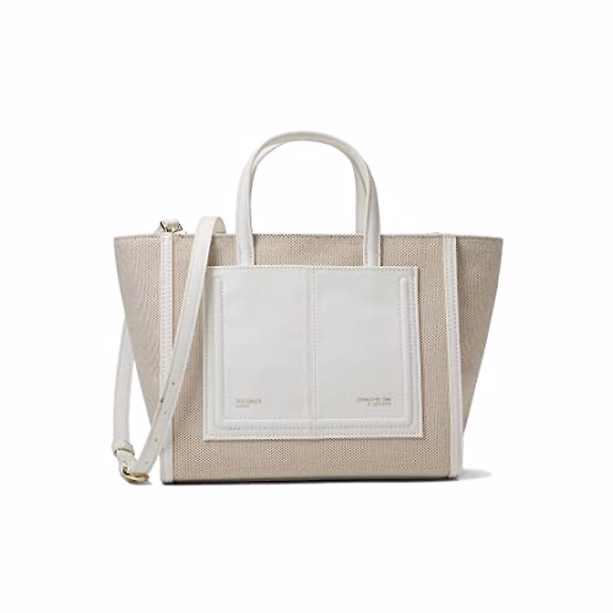 AKSANNA Medium Canvas Tote Bag, White