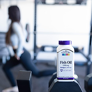 21st Century Maximum Strength Omega-3 Fish Oil 1200 Milligrams 90 Sgels