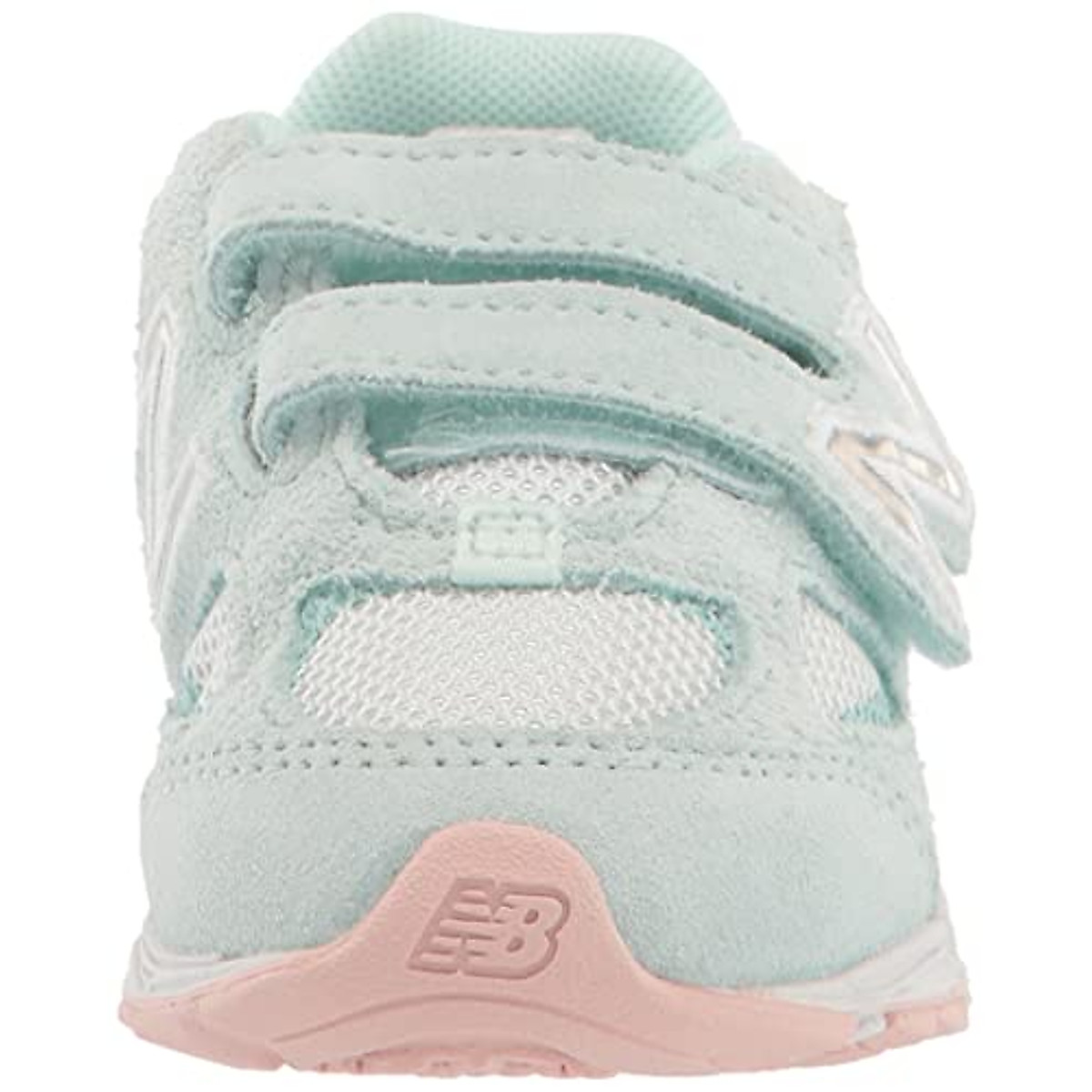 New Balance Kid's 888 V2 Hook and Loop Sneaker, Light Surf/Summer Fog/White, 7 Little Kid