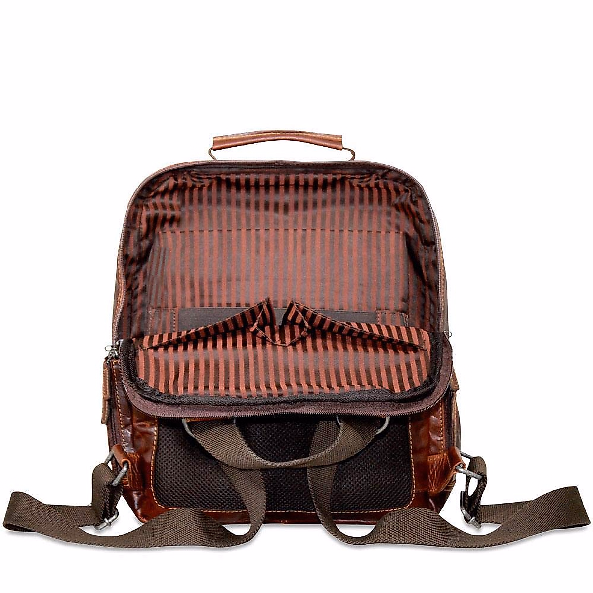 Voyager Compact Convertible Backpack/Crossbody #7534 (Brown)