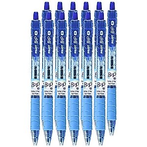 Pilot Ballpoint Pen, Retractable, Rubber Grip, Medium Point, Blue, 12 pens (PIL32801)