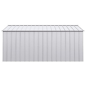 Arrow Classic Metal Shed, 14 x 14, Flute Grey