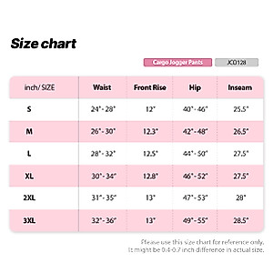 ALWAYS Cargo Jogger Pants for Women - Super Soft Casual Lounge Sweatpants Black M