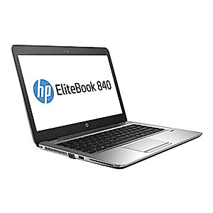 HP Elitebook 840 G4 14in Notebook, Windows, Intel Core i5 2.5 GHz, 8 GB RAM, 256 GB SSD, Silver (1GE41UT#ABA) (Renewed)
