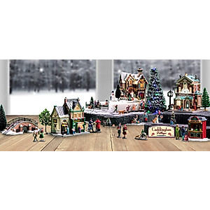 Lemax 95469 Mulberry's Pub, New 2019 Caddington Village Collection, Porcelain Decorated Miniature Lighted Building, X'mas Decor/Gift/Collectible, On/Off Switch, Adaptor Included, 8.07" x 6.50" x 5.71"