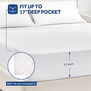 Sealy Heated Mattress Pad King Size with Plush Top, Coral Fleece Electric Bed Warmer with Dual Controller, 10 Heat Settings & Auto Off 1-12 Hours, Fit Up to 17" Deep Pocket, Machine Washable 78"x80"