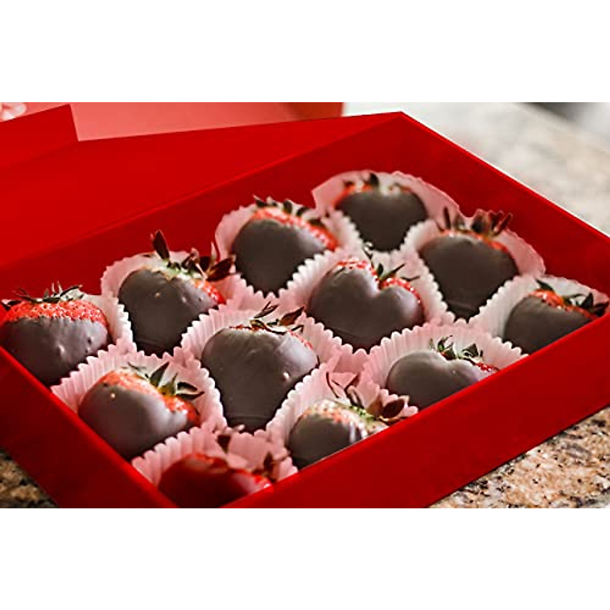 Purple Q Crafts 5 Pack Red Hard Gift Box with Magnetic Closure Lid 7" x 5" x 1.6" Rectangle Boxes For Gifts With Black Glossy Finish (5 Boxes)