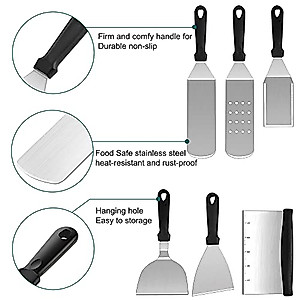 Griddle Accessories, Lidlife 31pcs Flat Top Grill Accessories for Blackstone and Camp Chef, Griddle Grill Tools Set for Professional BBQ, Grill Set with Spatula,Tongs,Bottle, Egg Ring and Carry Bag