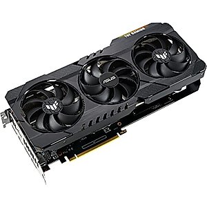 ASUS TUF Gaming NVIDIA GeForce RTX 3060 Ti V2 OC Edition Graphics Card (PCIe 4.0, 8GB GDDR6, LHR, HDMI 2.1, DisplayPort 1.4a, Dual Ball Fan Bearings, Military-Grade Certification, GPU Tweak II)