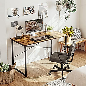 CubiCubi Computer Desk 40" Home Office Laptop Desk Study Writing Table, Modern Simple Style, Brown