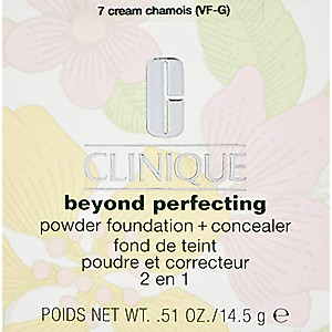 Clinique Beyond Perfecting Foundation + Concealer # 7 Cream (VF-G), 0.51 Ounce