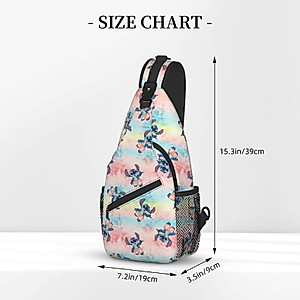 Sling Bag, Cartoon Crossbody Sling Backpack Travel Hiking Chest Bag Daypack for Purses Shoulder Bag Women Men's