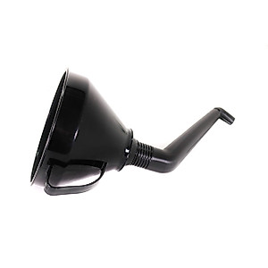 ValesaVales Right Angle Flexible Plastic Funnel Set Comes Complete with 2 Detachable Spout Attachments and Filter for Automotive Oil and Household Uses