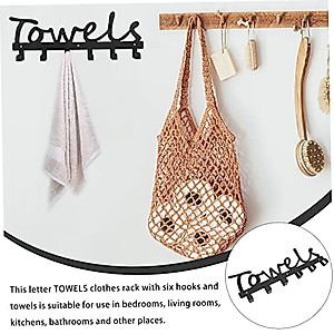 Abaodam 1 Pc Letter Coat Hook Metal Key Holder Entryway Key Holder Metal Hat Rack Metal Wall Hats Hanger Vintage Iron Kitchen Hook Wall Hooks Coat Hooks Rack Iron Coat Wrought Iron Gold