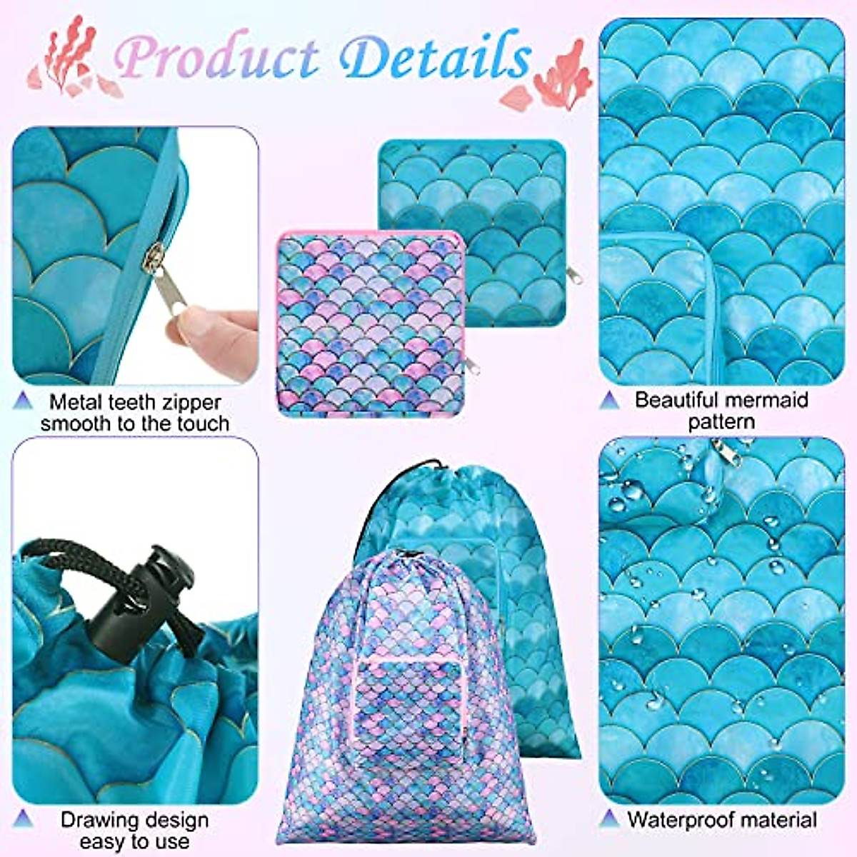 Travel Laundry Bag 2 Packs Heavy Duty Dirty Clothes Shoulder Bag with Drawstring Large Travel Organizer Bags for Luggage, 21 x 22 Inch