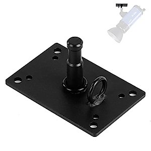 Youngerfoto Wall Mount Plate Pin 5/8 Stud, 2.36 inch Studio Camera Ceiling Mount for Video Light, Strobe Light, Studio Photography
