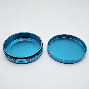 Live EZ - Premium Metal Zyn Container | Zyn Can | Aluminum Container | Pouch Container | On! Container | Velo Can | Snus Can | EDC Storage | Slim Storage | Pill Container (Blue)