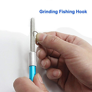 Portable Knife Sharpener, 3 in 1 Pocket Knife Diamond Pen-shaped Sharpener Multifunctional Saw Hook Flat Edge Outdoor Kitchen Knife Sharpener Mini Sharpening Steel Rod Cutter Pen-File By discoGoods