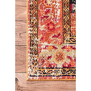 nuLOOM Vintage Mackenzie Runner Rug, 2' 6" x 12', Orange