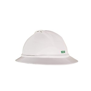 MSA V-Gard 500 Hat Vented 4-Point Fas-Trac III, White, Lot of 20