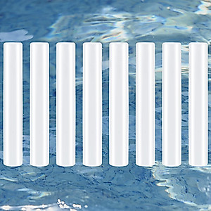 Tngan Reusable Ice Cube, 8 Pcs Clear Ice Sticks Plastic Ice Cube Washable BPA Free, Pernament Non-Melting Water Bottle Ice Stick for Drinks, Water Bottles, Whiskey, Wine (Transparent)