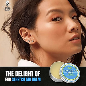 Ear Stretching Balm - Aftercare for Piercings - 30ml - Lobe Stretching - Soothing Formula – All Natural Ingredients Jojoba Oil & Tea Tree Oil