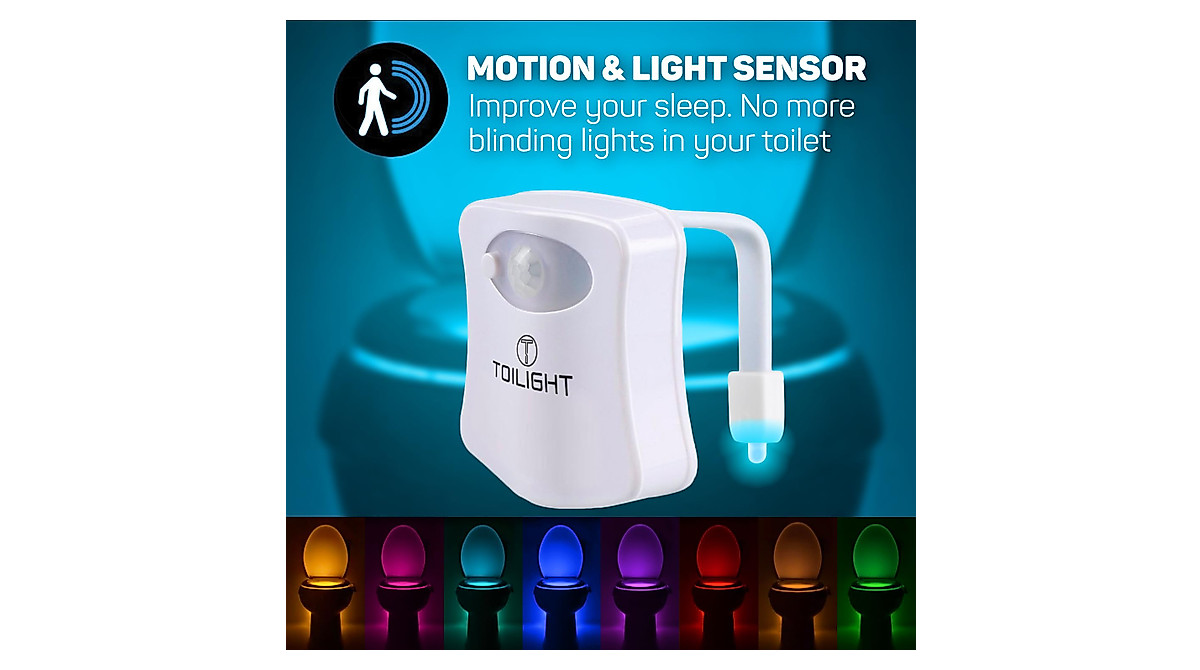 ToiLight: Fun Toilet Night Light for Easy Bathroom Use