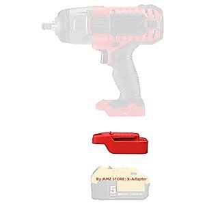 X-Adapter 1x Adapter Fits Bauer 20v MAX Cordless Tools Compatible with DeWalt 20v MAX XR DCB203 Lithium Batteries- Adapter Only, Black, DW-BE20