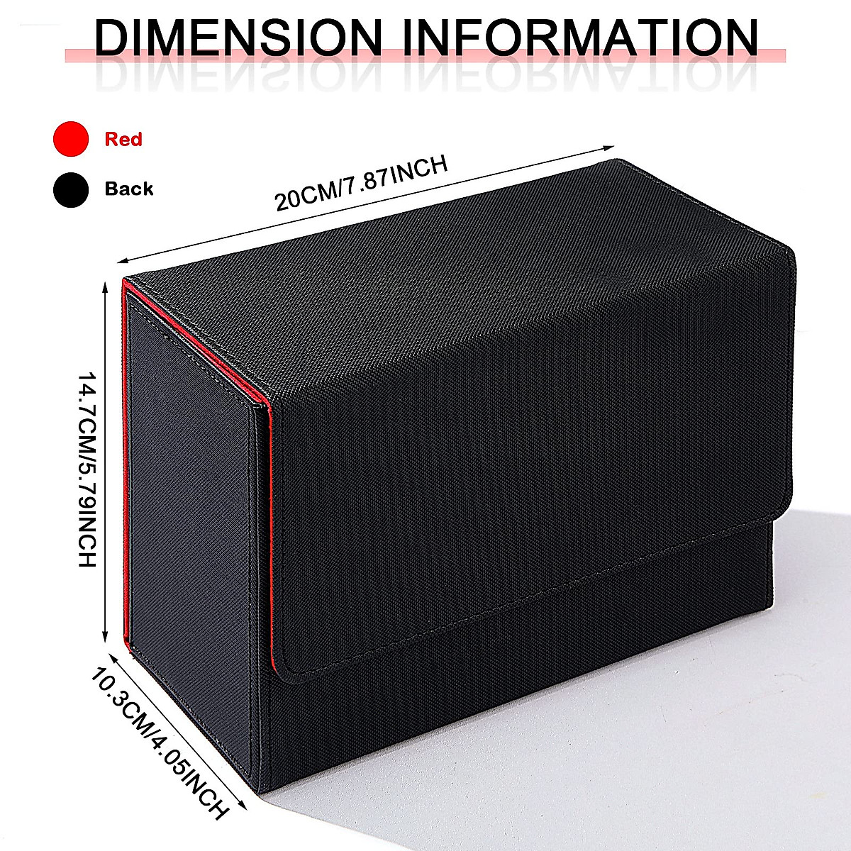 Epakh Graded Deck Card Storage for 32 4-Screw Trading Cards or 32 Graded Cards, Deck Trading Cards Box Holding Compatible with TCG MTG Storage Boxes for Baseball Play Cards(Black)