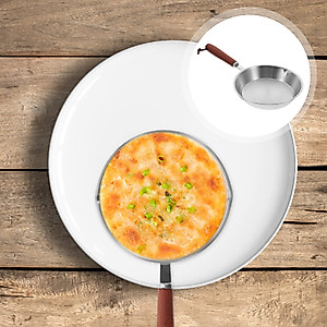 Luxshiny Stainless Steel Oil Pan, Mini Egg Frying Pan Mini Skillet Pan for Home Restaurant Kitchen (12cm)