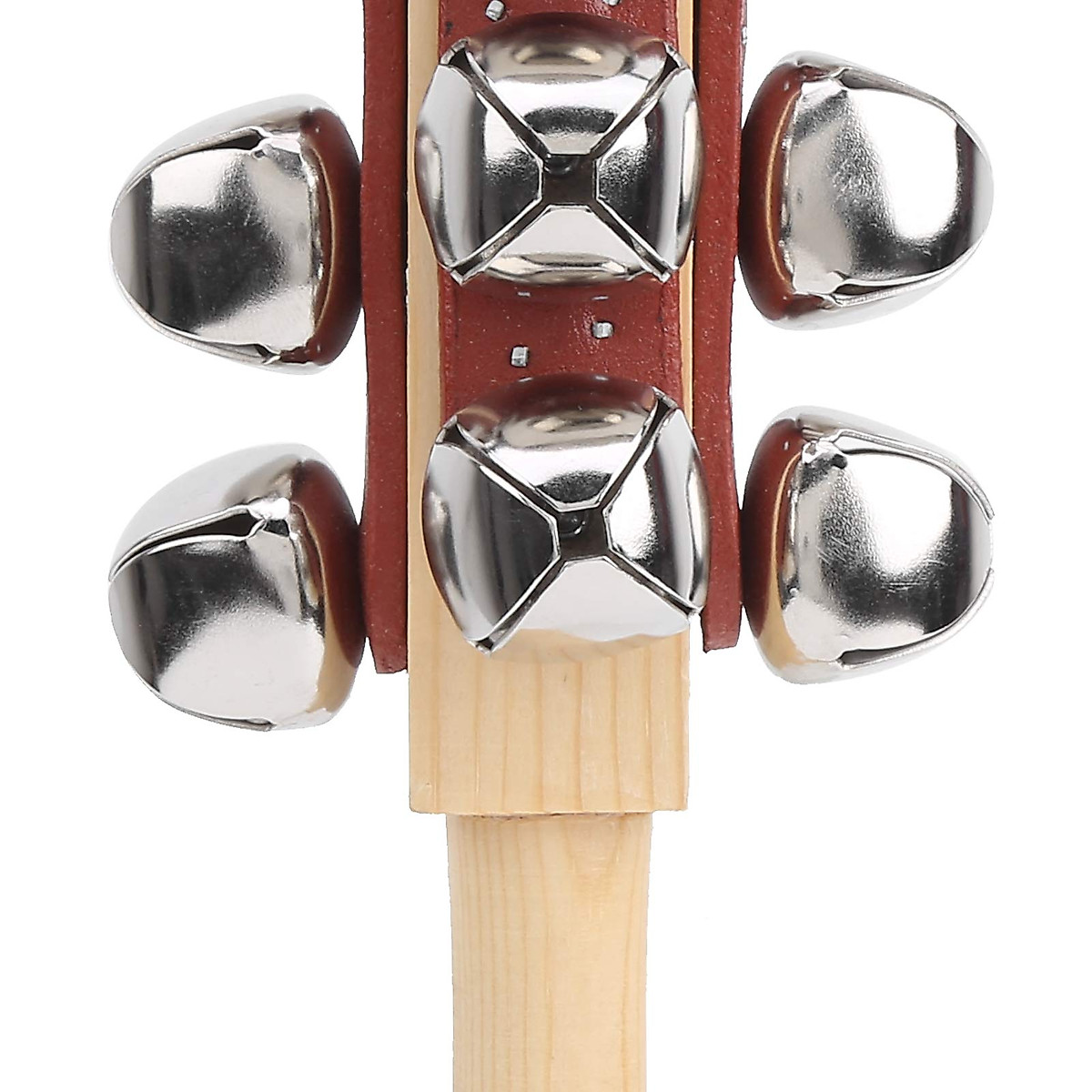 Sleigh Bell Stick, Jingles Bells, Smooth Durable Convenient for Dancing Beginners Concerts Parties