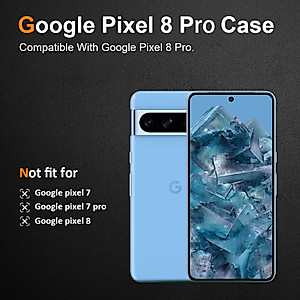 bokoo Google Pixel 8 Pro Case, Ultra [Slim Thin] Flexible Clear TPU Phone Case for Google Pixel 8 Pro Gel Rubber Soft Skin Silicone Protective Case, Anti-Yellowing, Drop Protection,Transparent